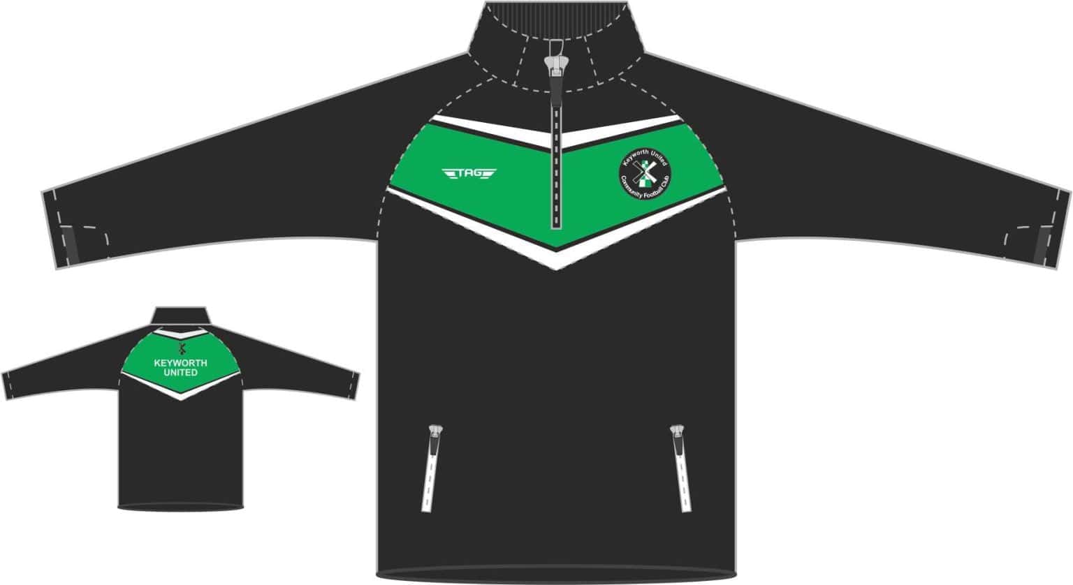 Keyworth United CFC - V - Midlayer - 1/4 Zip - With Pockets - Tag ...