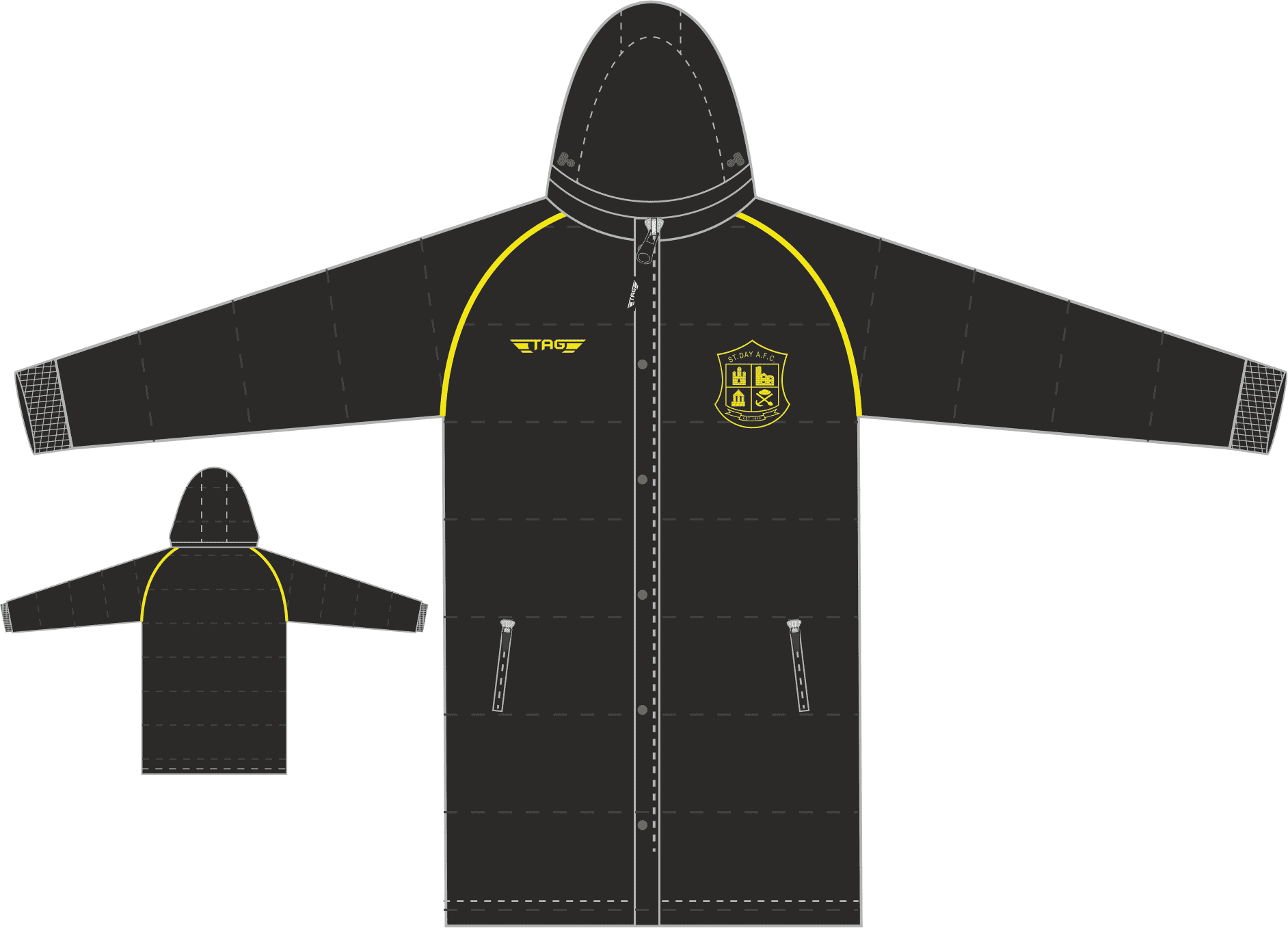 ST Day AFC - Alaska - Puffa Jacket - Knee Length - Tag Sportswear