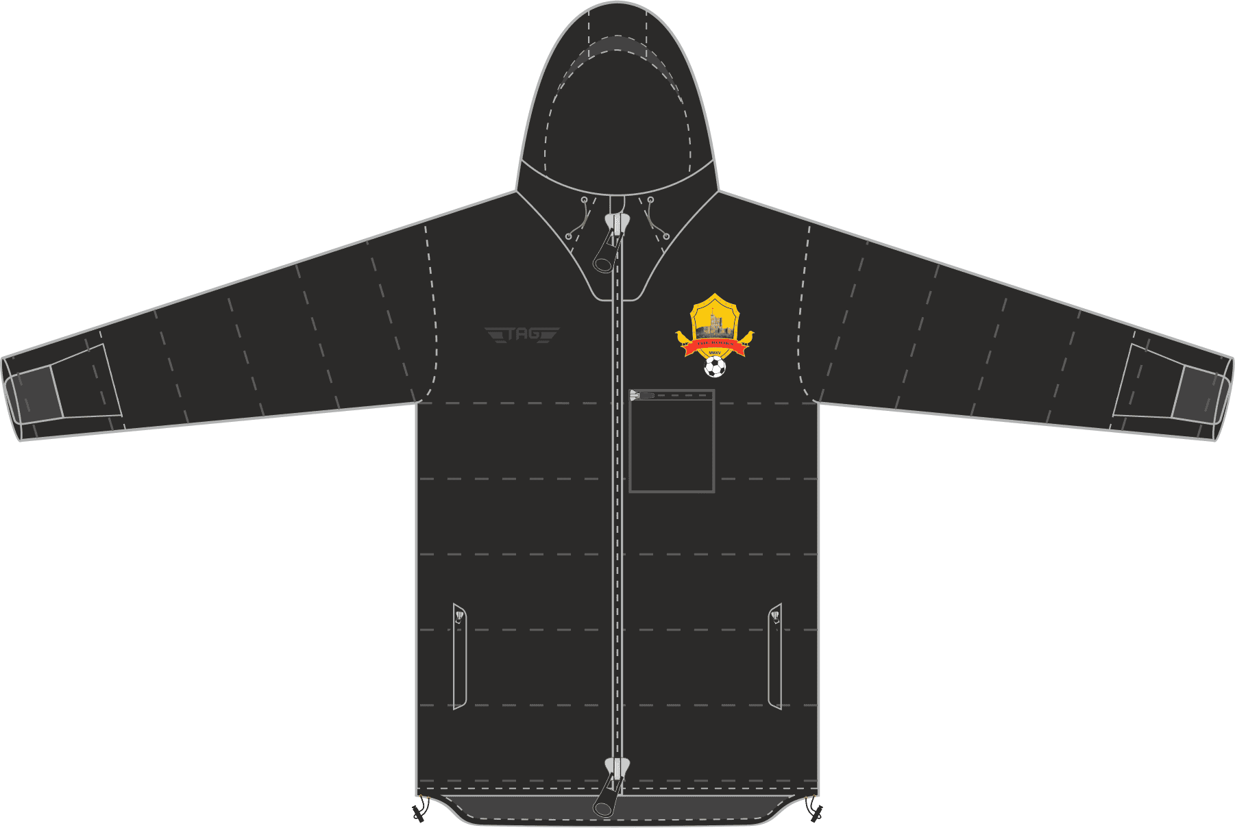 Bolsover Town FC - Chicago - Oslo - Puffa Jacket - Thigh Length - Tag ...