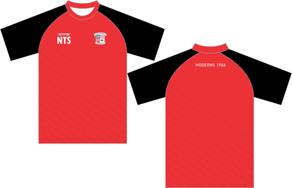 NOTTINGHAM MODERNS RFC - NAPLES - TRAINING JERSEY - CLUB FIT - S/S ...