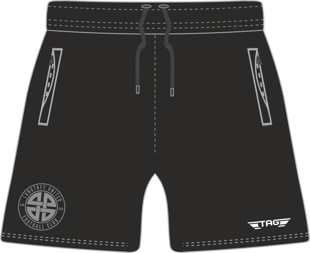 Langtoft United - Coaches Training Short - Zip Pockets - Tag Sportswear